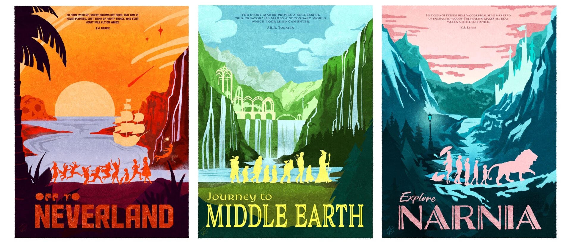 Library Fantasy Posters - Jenneth Leed